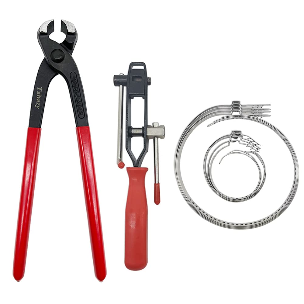 CV Joint Banding Tool with Cutter, Ear Clamp Pliers with 8pcs Single ...