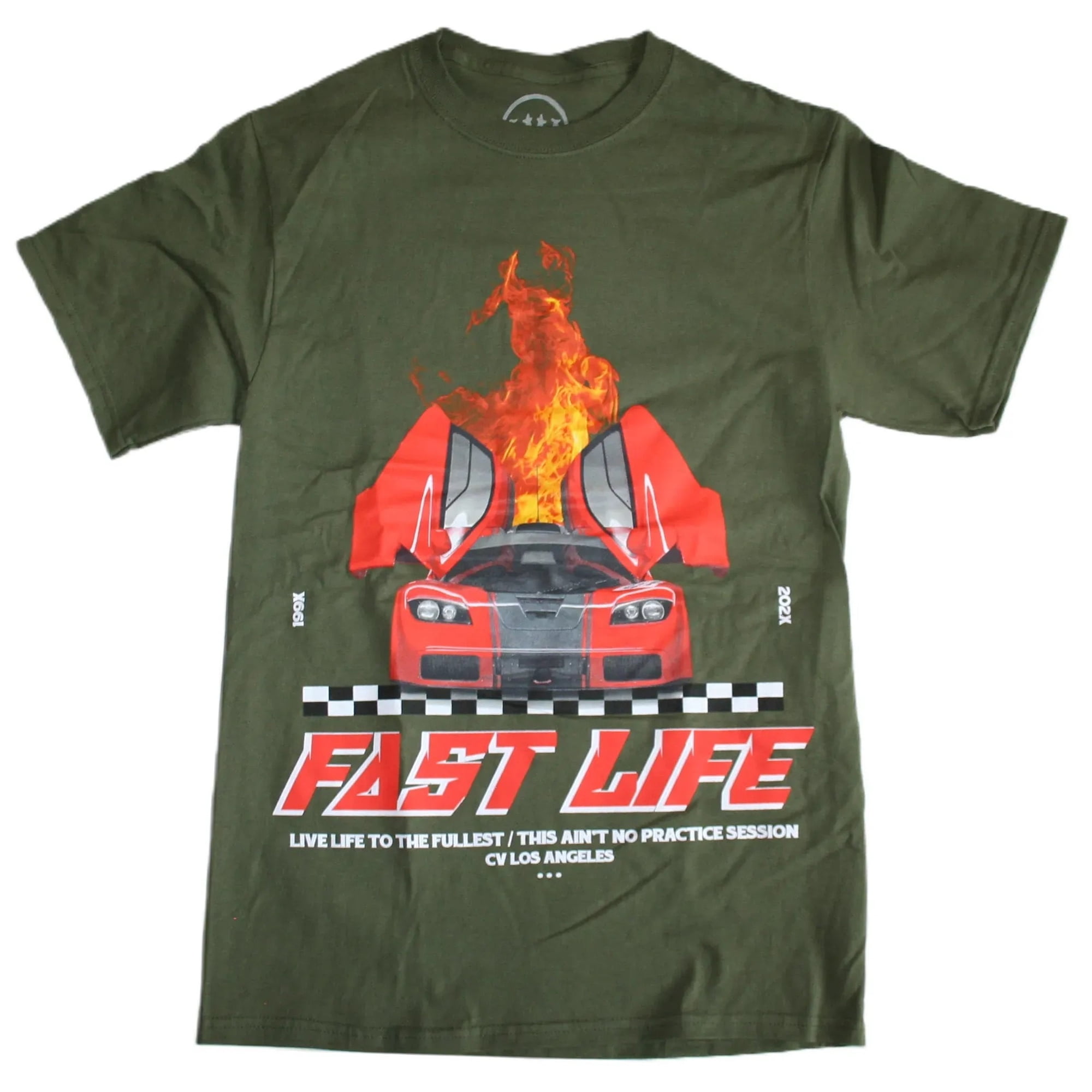 CV Los Angeles Fast Life Men's Graphic Print Short Sleeve T-Shirt (2XL ...