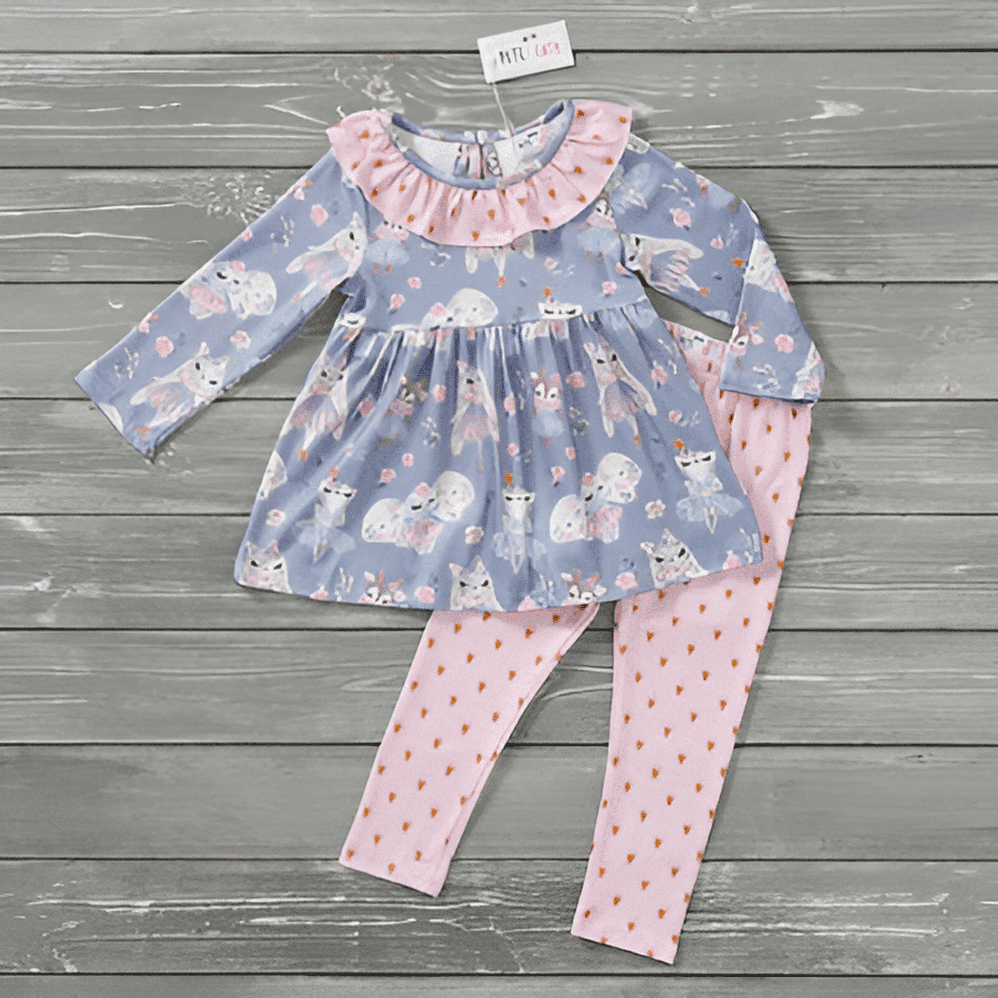 CVA Products Girls 2-Pieces Spring Set Sleepy Friends - Walmart.com