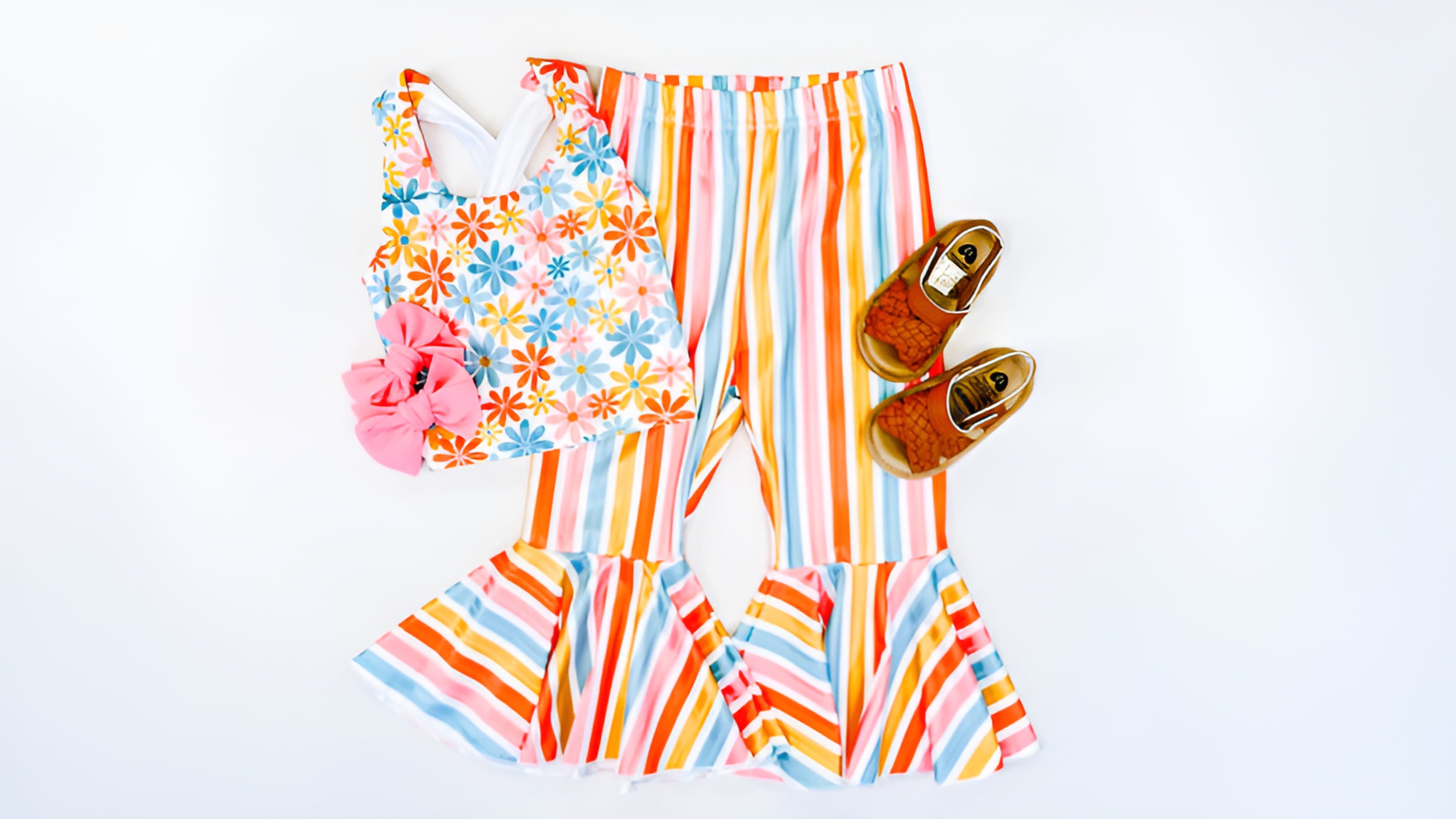 CVA Products Girls Capri Set Flower Power Bells Set - Walmart.com