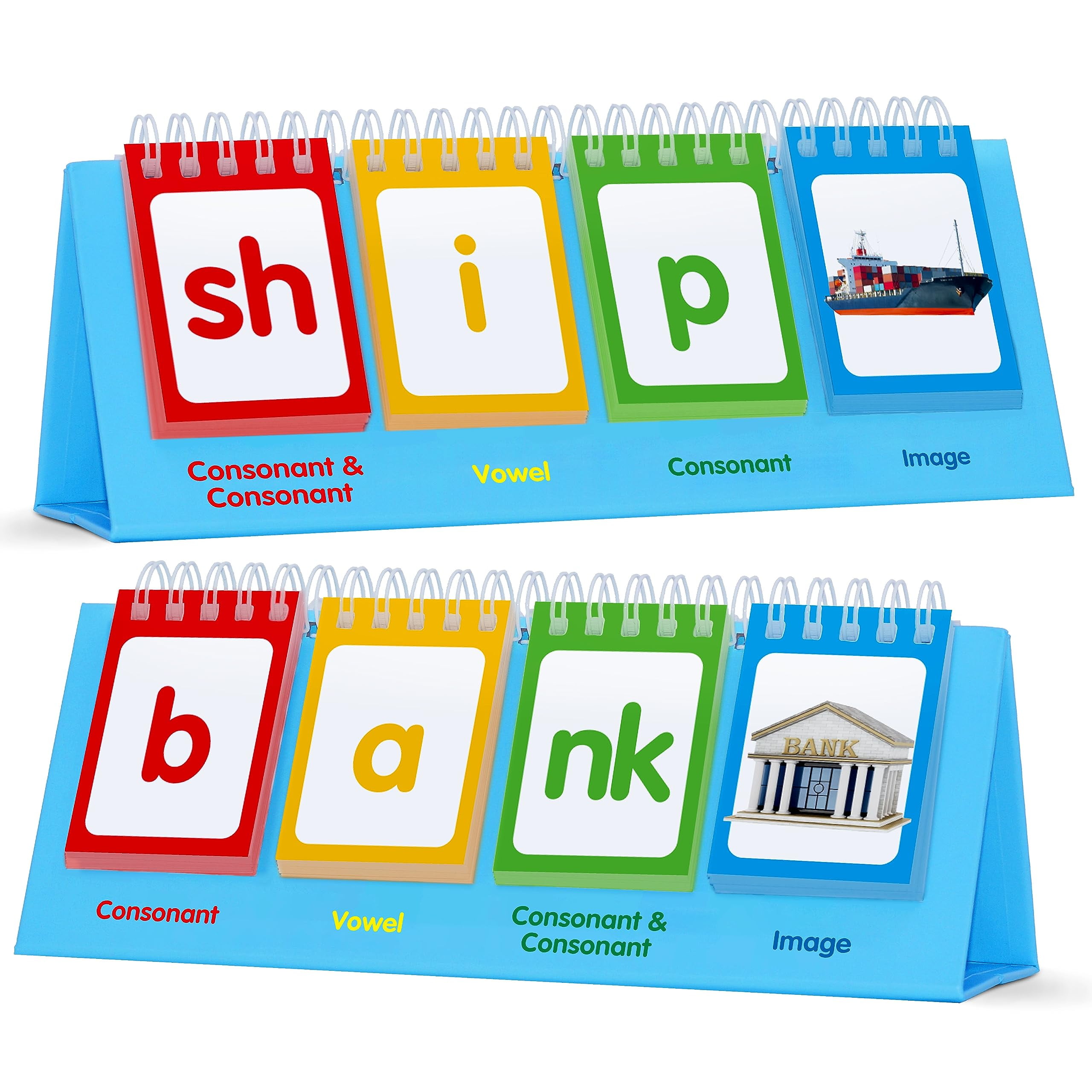 CVCC & CCVC Flip KEF16 Charts, 40 Words Builder Phonic Games ...
