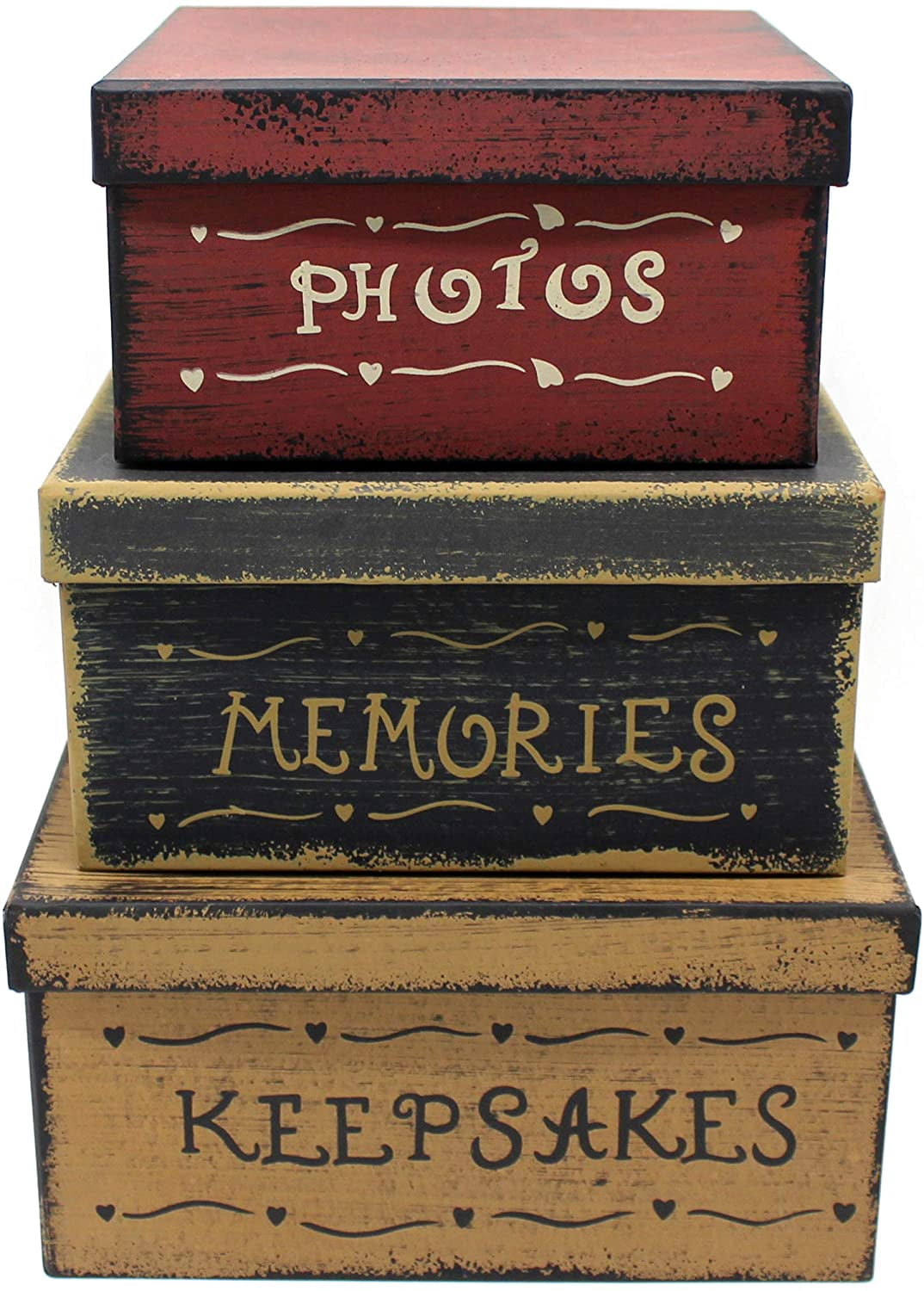 CVHOMEDECO. Primitive Vintage Square Photos, Memories, Keepsakes ...