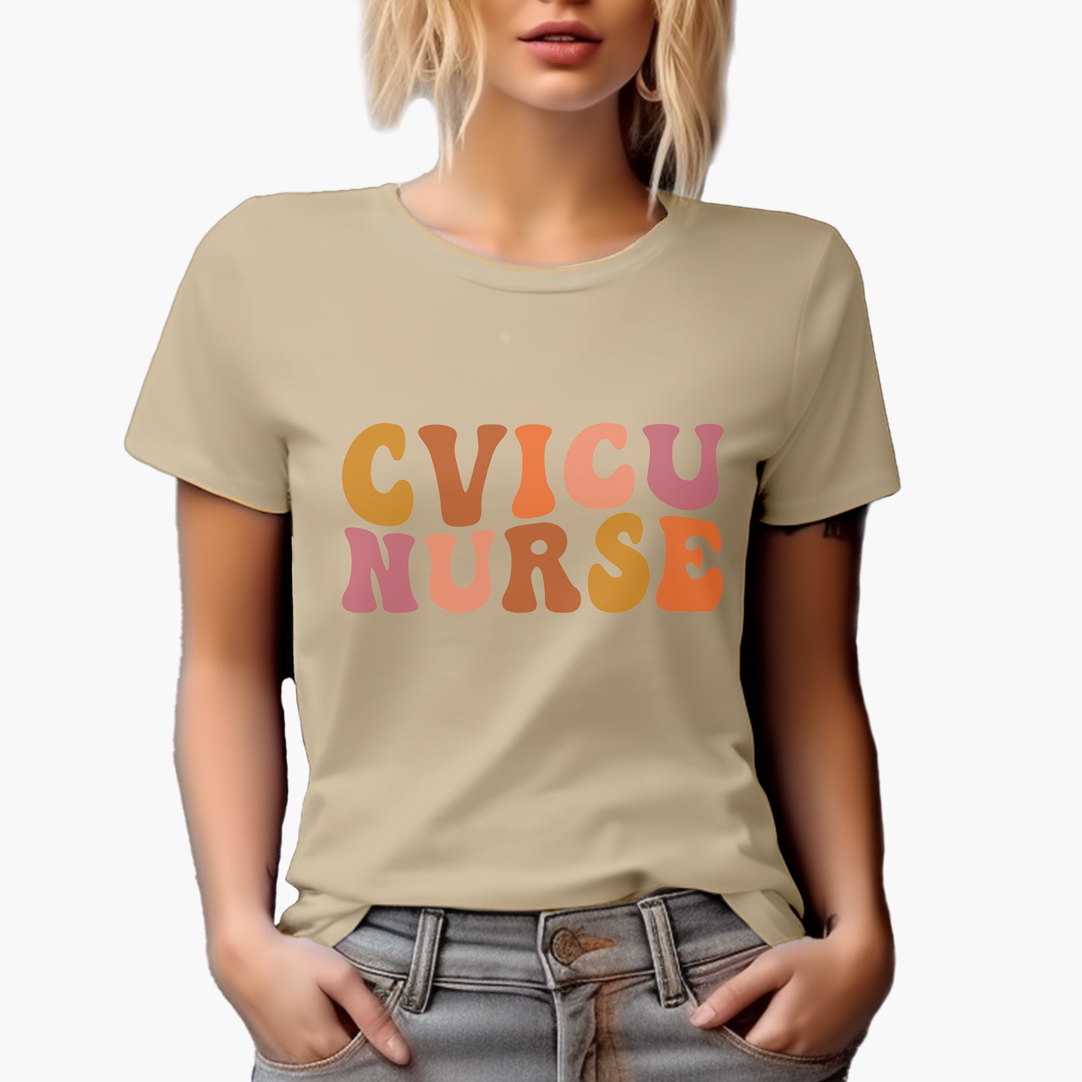 CVICU or Cardiovascular Intensive Care Unit Nurse, Groovy Retro Wavy ...