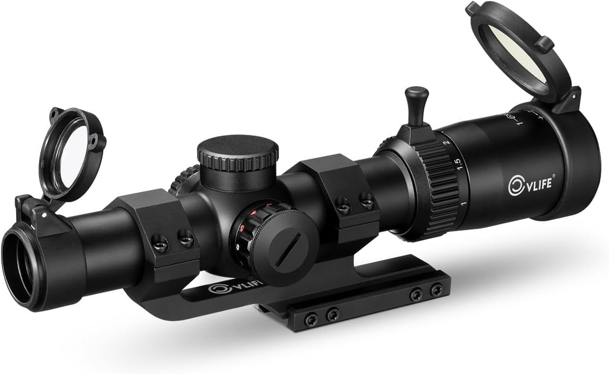 CVLIFE 1-6x24 LPVO Scope with 30mm Cantilever Mount ,Second Focal Plane ...