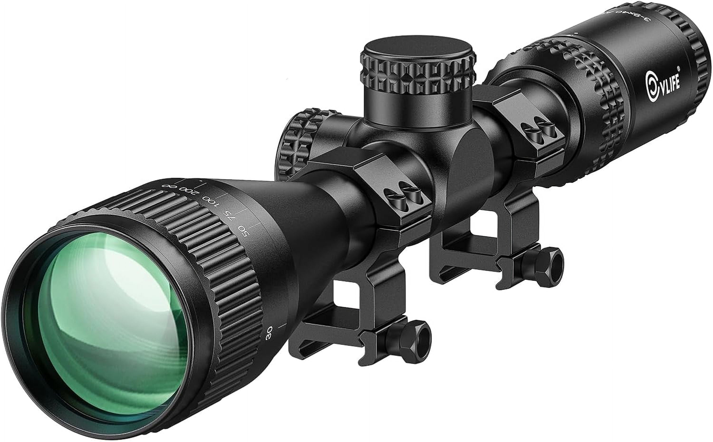 CVLIFE 3-9x40 AO Scope for Hunting Rifles BDC Reticle 1 inch Tube SFP ...