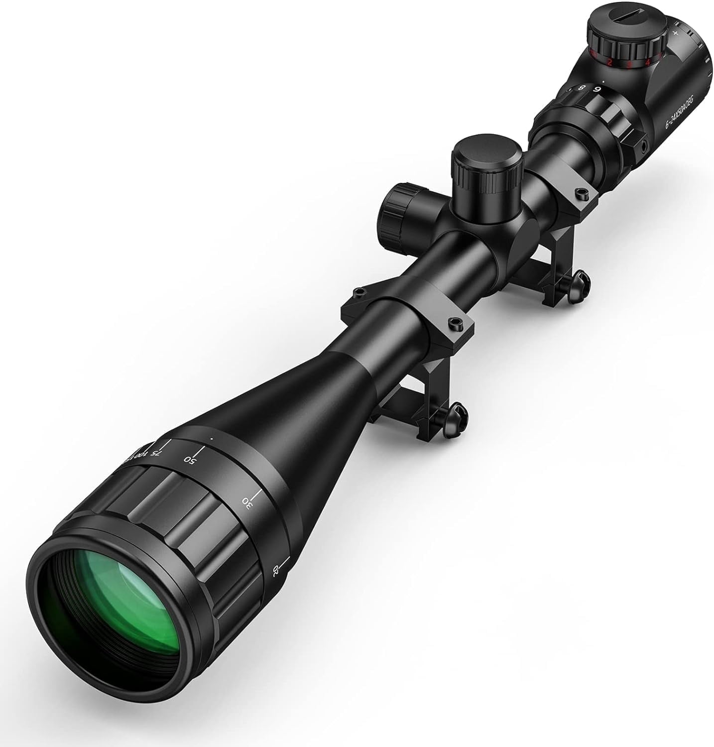 CVLIFE, Long Range Scope, 6-24x50 AO, with Rings, Aluminum - Walmart.com