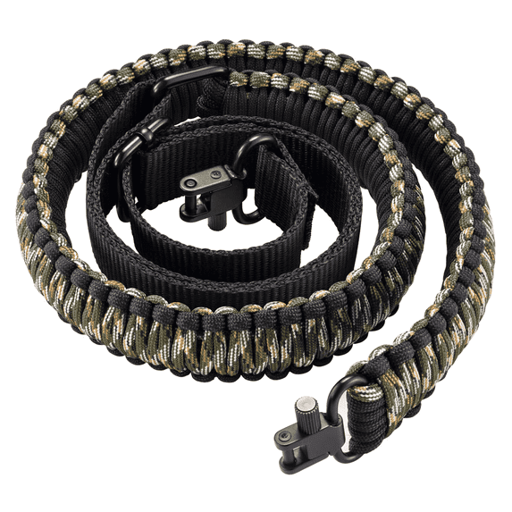 CVLIFE Camo Hunting Rifle Sling, 550 Paracord 2 Point Sling with Tri ...