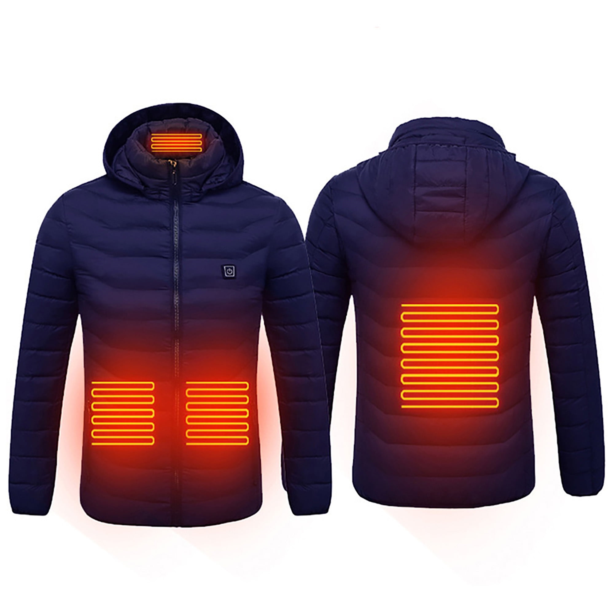 CVLIFE Unisex Heated Jacket with Detachable Hood (10000mAH Battery ...