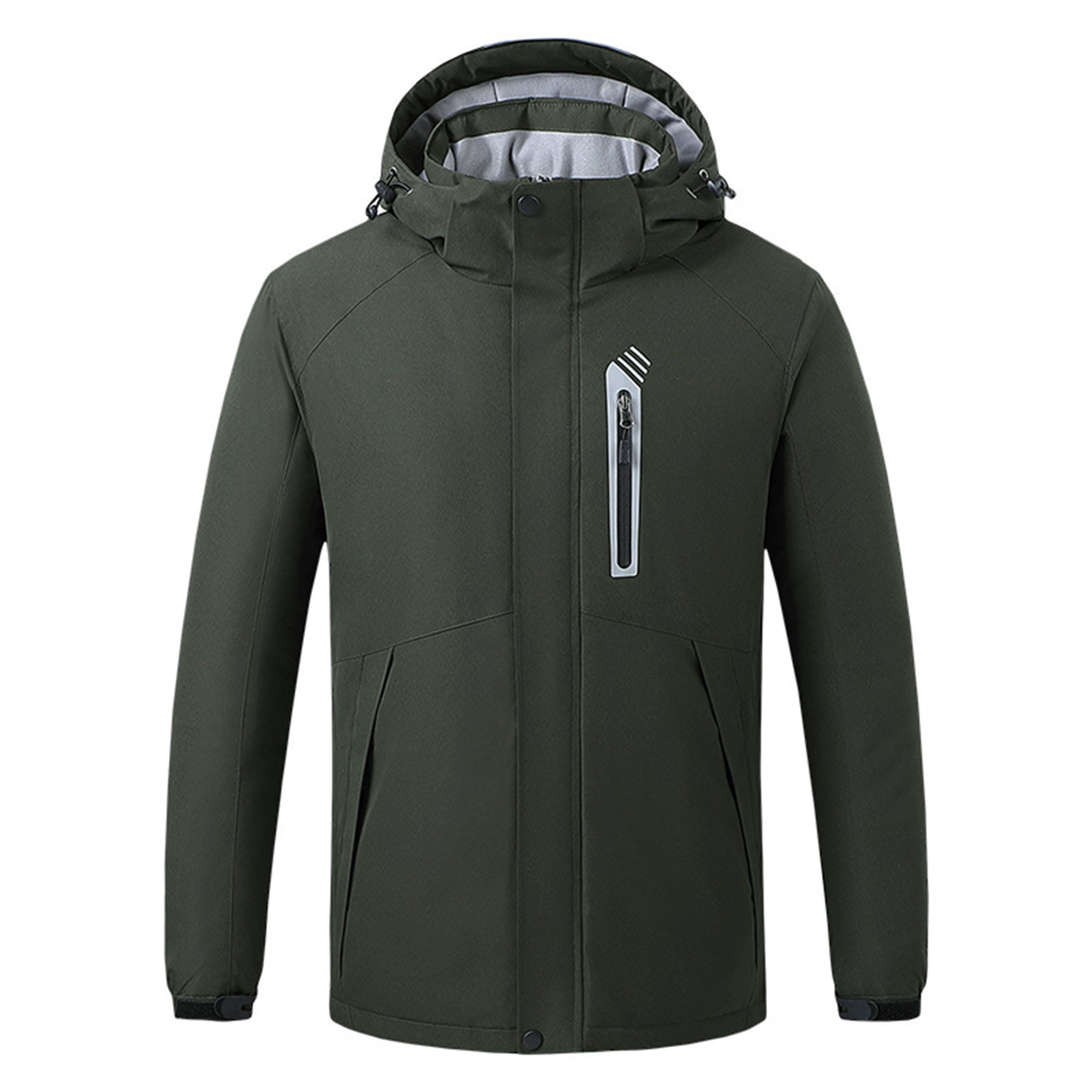 CVLIFE Unisex Heated Jacket with Detachable Hood (10000mAH Battery ...