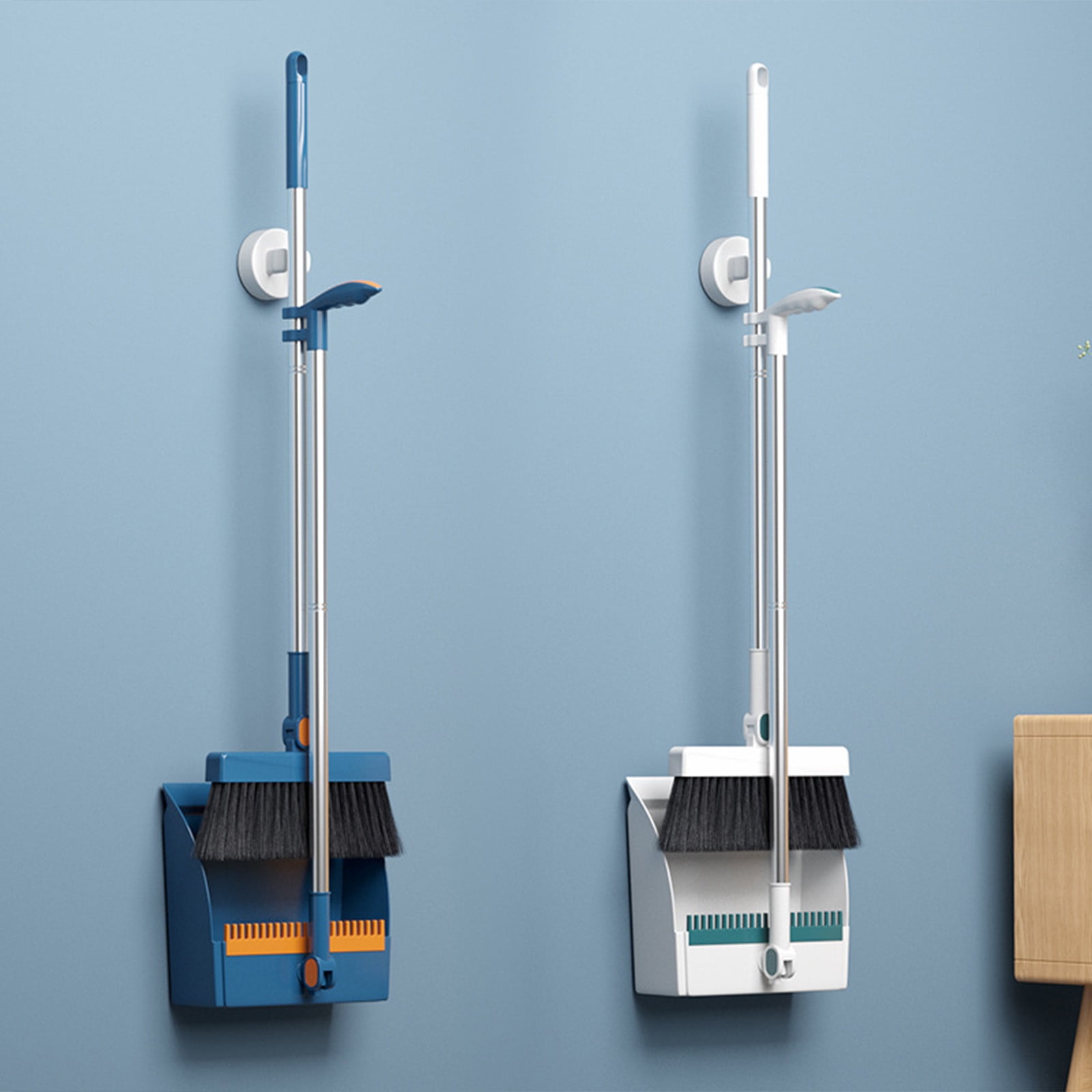 CVLNCYCLING Broom,Broom and Dustpan Set for Home,Steel Broom and Dustpan Set,Broom Handle ...