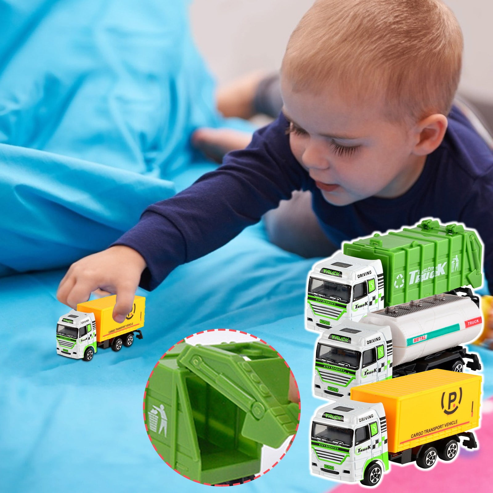 CVLNCYCLING Car Toys for Boys 3-6 Years, Kids' Play Cars & Race Cars ...