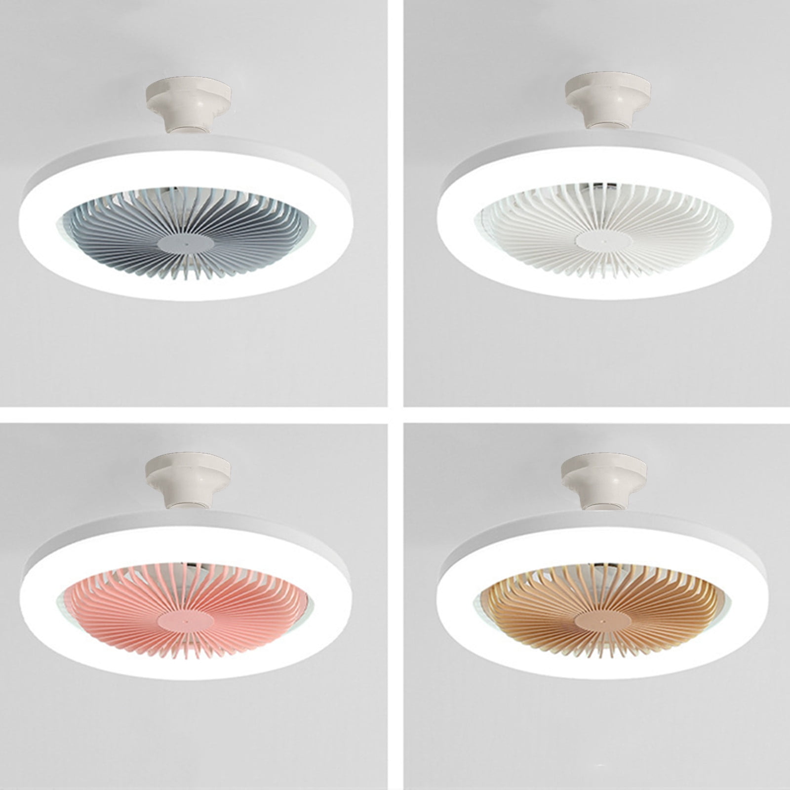 CVLNCYCLING Clearance Ceiling Fans with Lights,Enclosed Low Fan Light ...