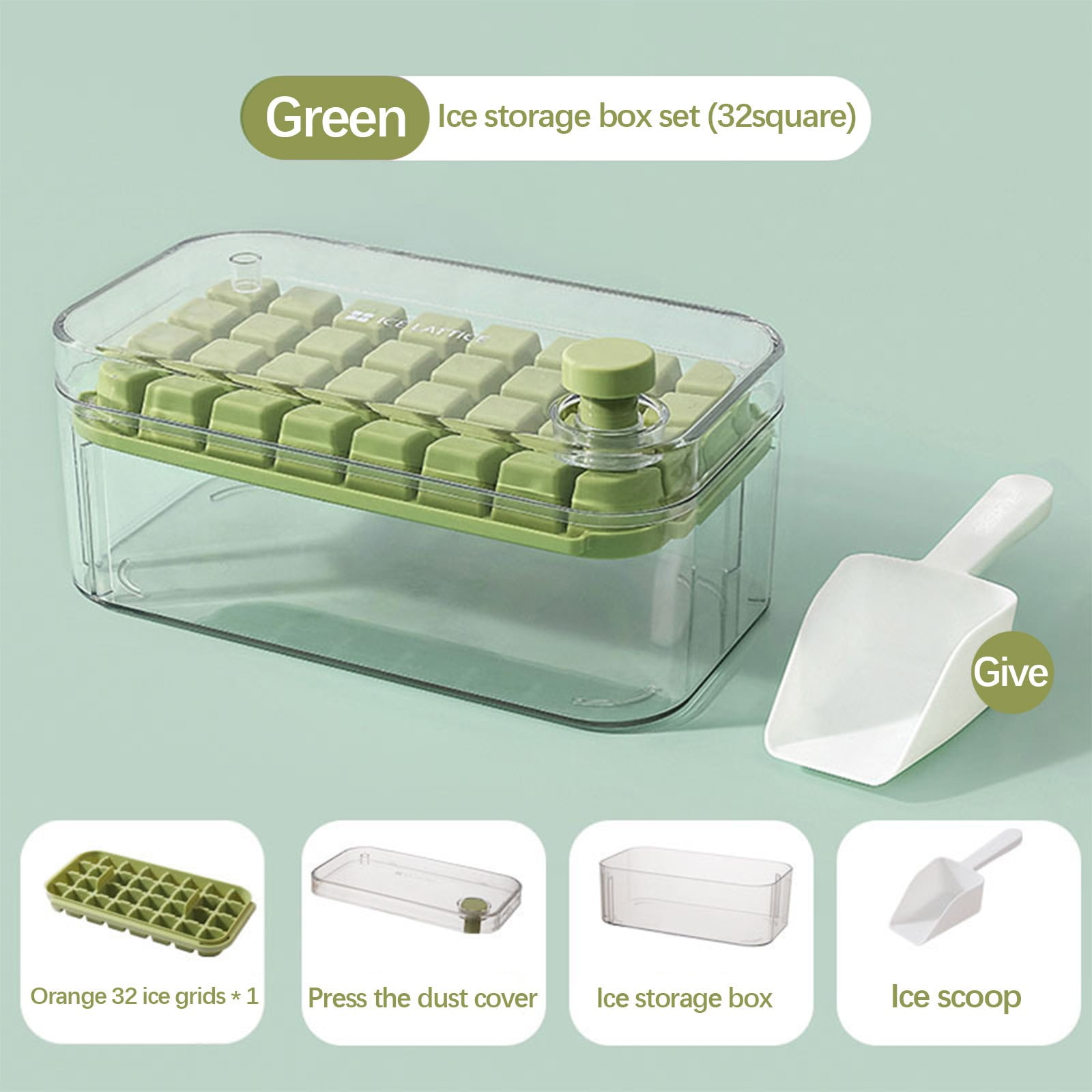 CVLNCYCLING Clearance Ice Trays for Freezer,Ice Cube Tray with Lid and ...