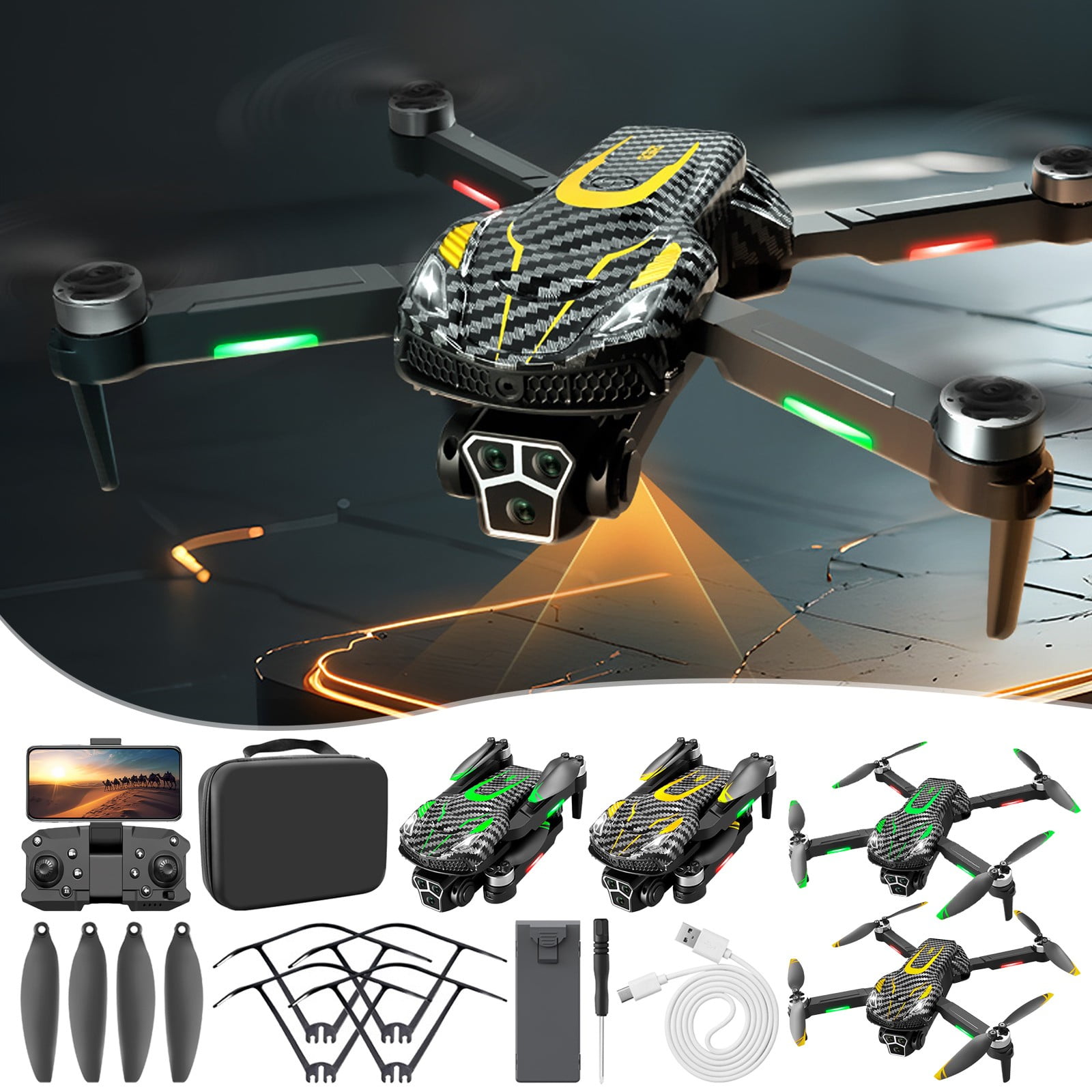 CVLNCYCLING Drones for Kids 8-12,FPV Drone With 1080P Double Camera 2 ...