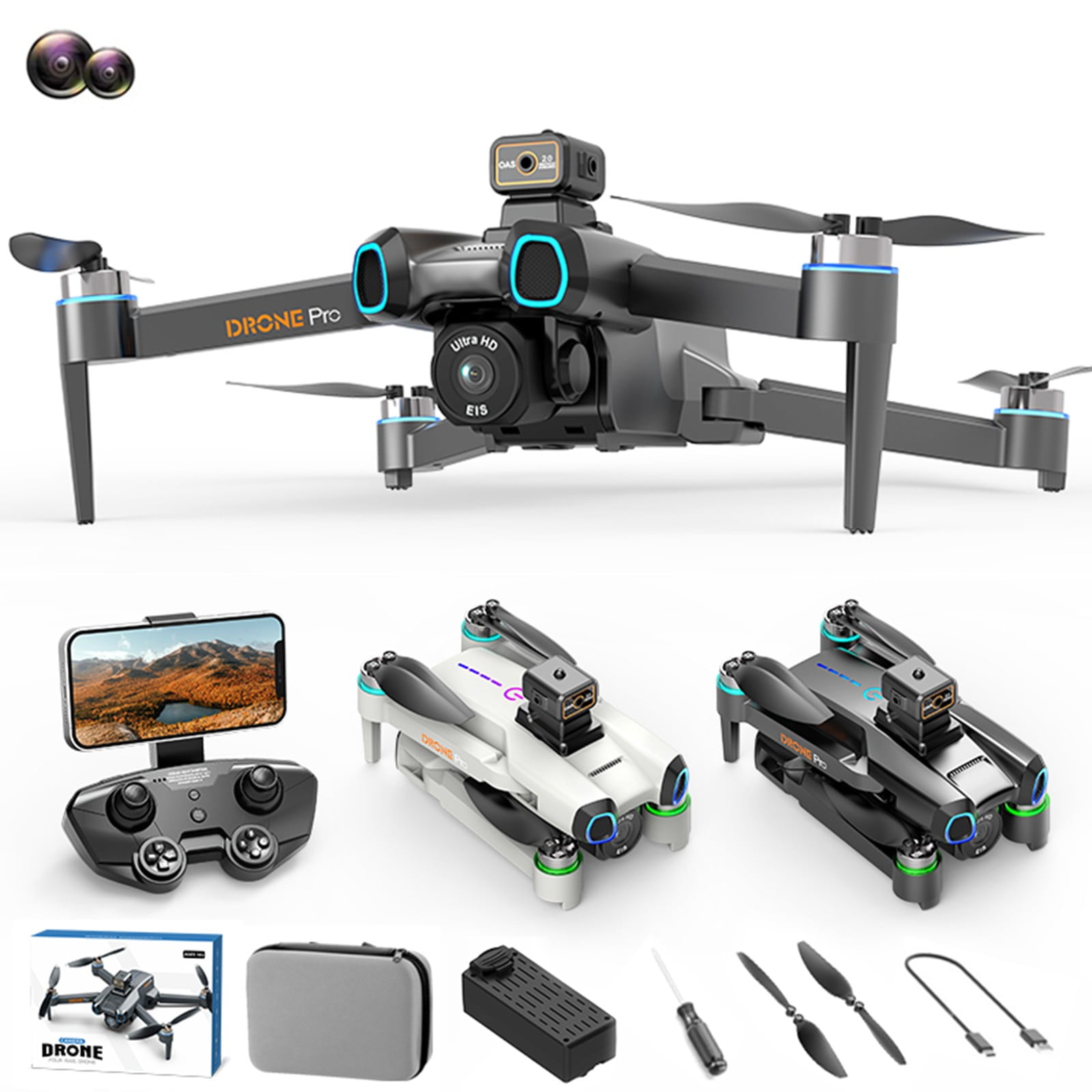 CVLNCYCLING Drones for Kids 8-12,FPV Drone With ESC Camera Brushless ...