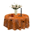 CVLNCYCLING Oil Resistant Halloween Circular Tablecloth, Digital ...