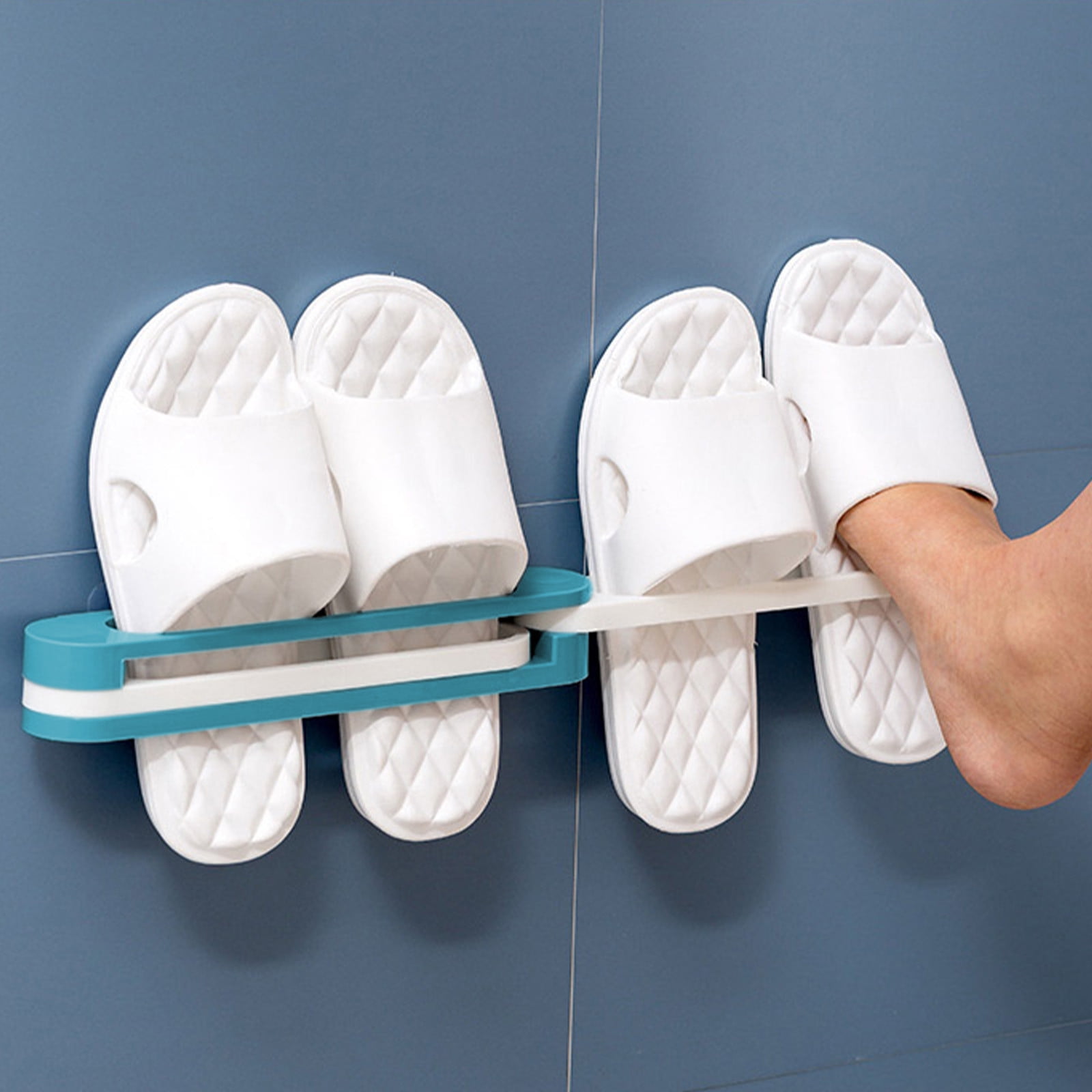 CVLNCYCLING Shoe Organizer,Bathroom Slippers Rack Punch Frees Toilet ...