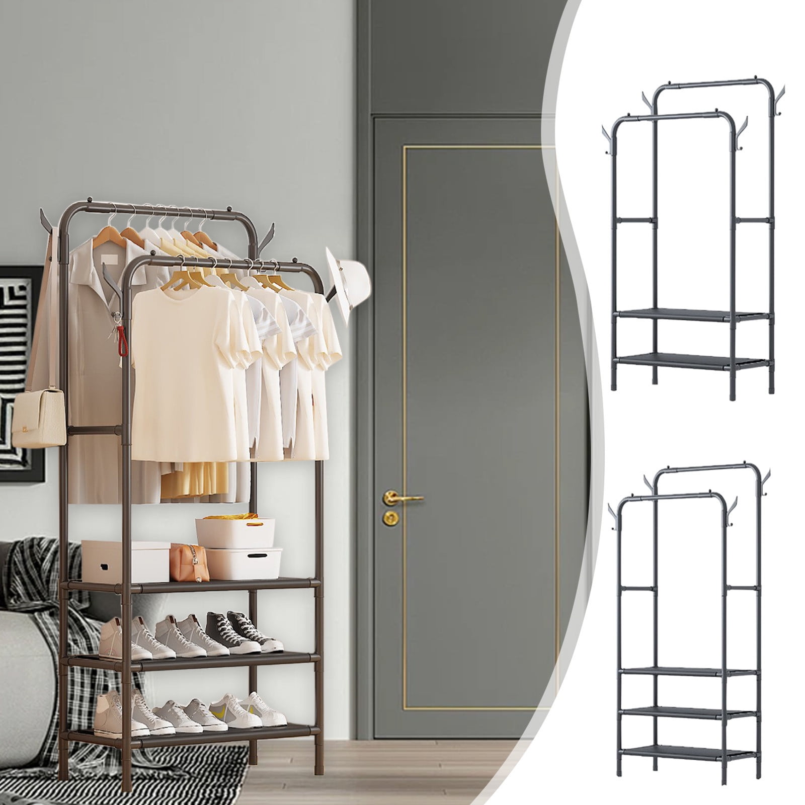 CVLNCYCLING Shoe Rack,Shoe Rack Organizer,Hanging Clothes Rack ...