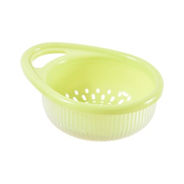 YOLOKE Stainless Steel Colander, Micro-Perforated Metal Colander Food ...