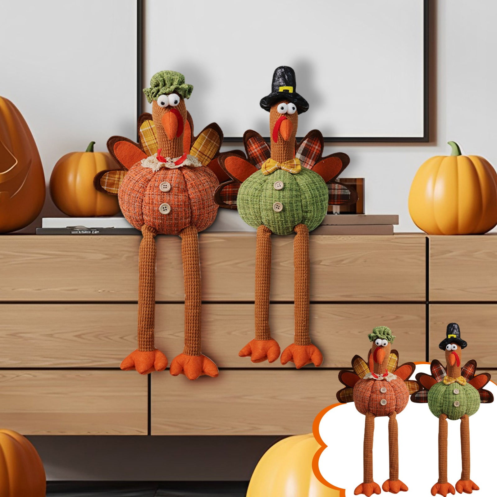 CVLNCYCLING Thanksgiving Decorations,Thanksgiving Decoration Season Leg ...