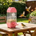 CVLNCYCLING Transparent Acrylic Bird Feeder, Triangular House Shape ...