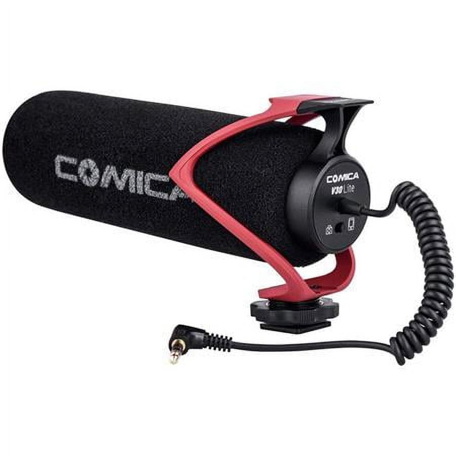 CVM-V30-LITE Directional On-Camera Shotgun Microphone, Red - Walmart.com