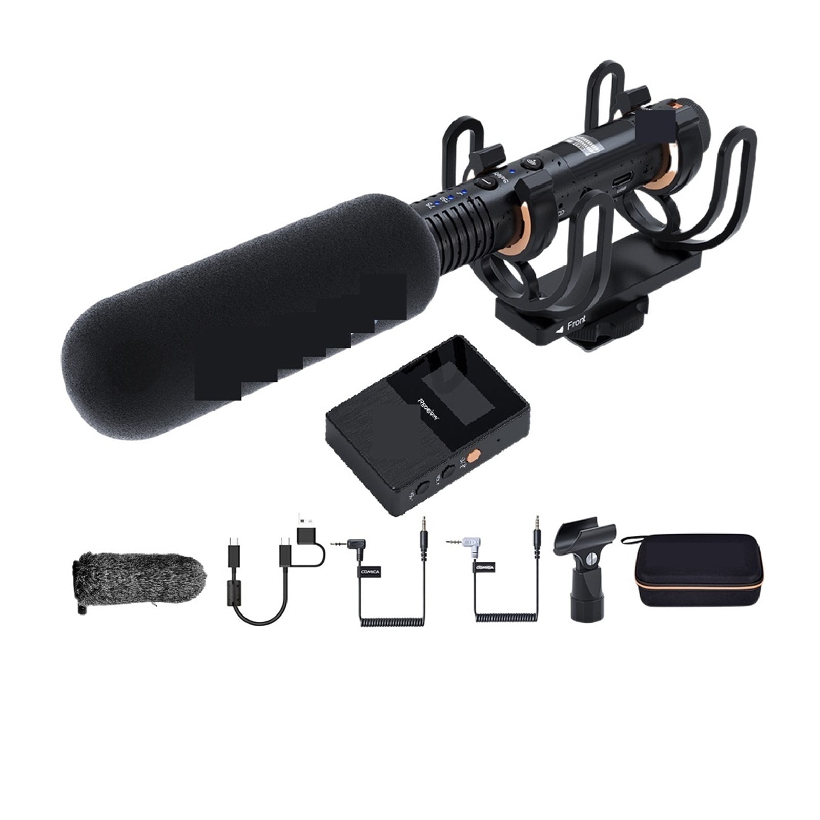 CVM-VM30 2.4G Wireless Microphone, Super Cardioid Shotgun Microphone ...