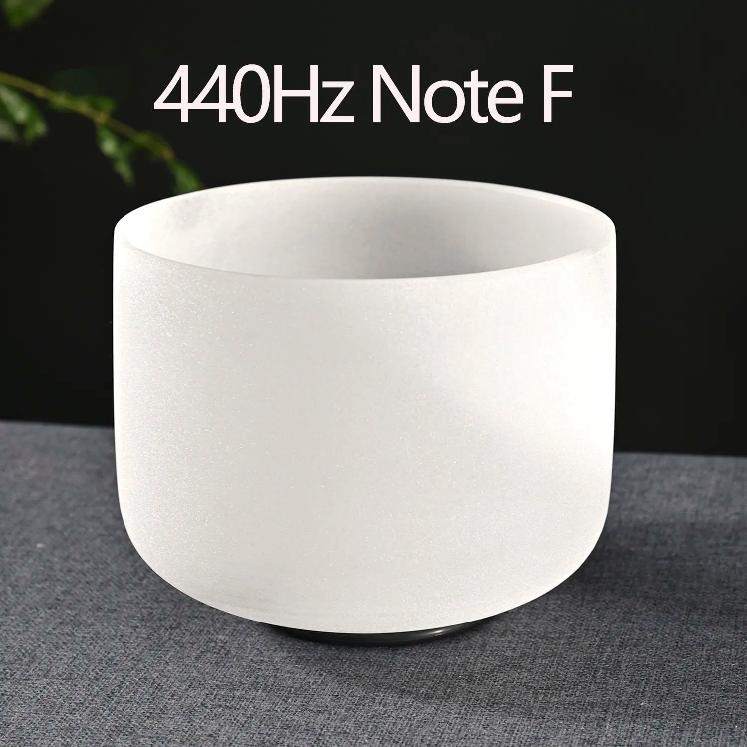 CVNC 12 Inch Chakra Frosted Quartz Crystal Singing Bowl for Sound Healing Energy Balance with ...