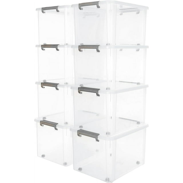CVRVFTBUHGN Citylife 44.4 QT Plastic Storage Bins with Latching Lids ... CVRVFTBUHGN Citylife 44.4 QT Plastic Storage Bins with Latching Lids ...