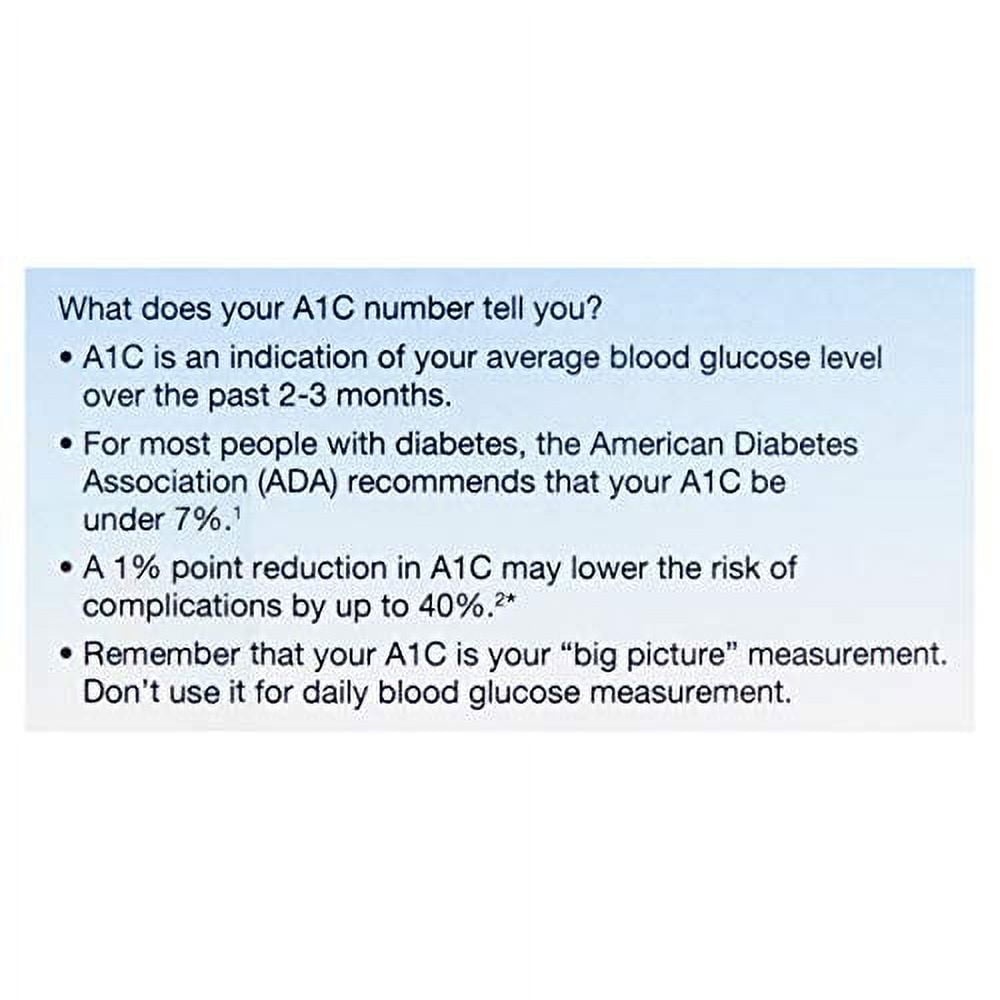 CVS A1C At Home Test Kit, Home Use Monitoring of Glycemic Control, Easy ...