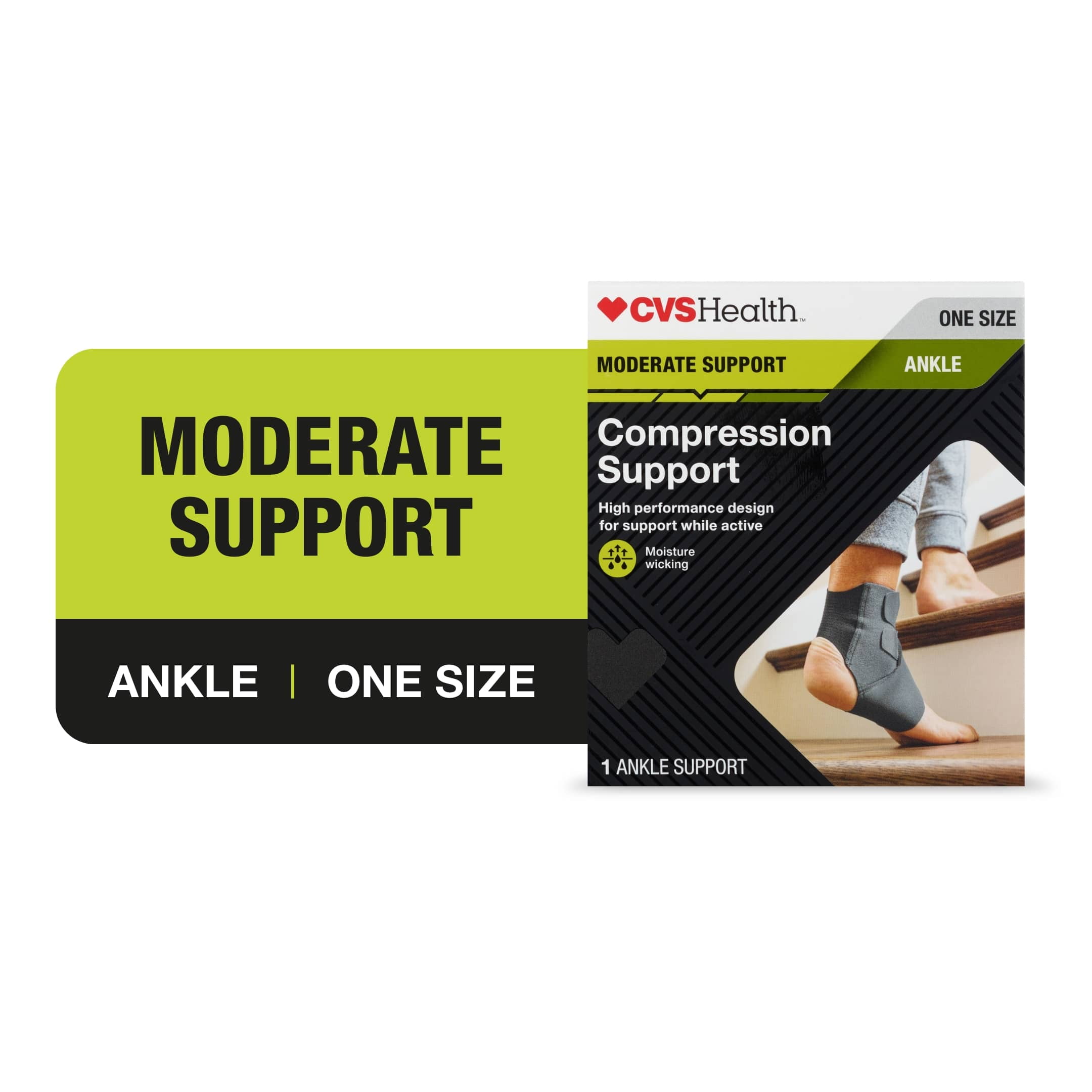 CVS Health Adjustable Compression Ankle Support - Walmart.com