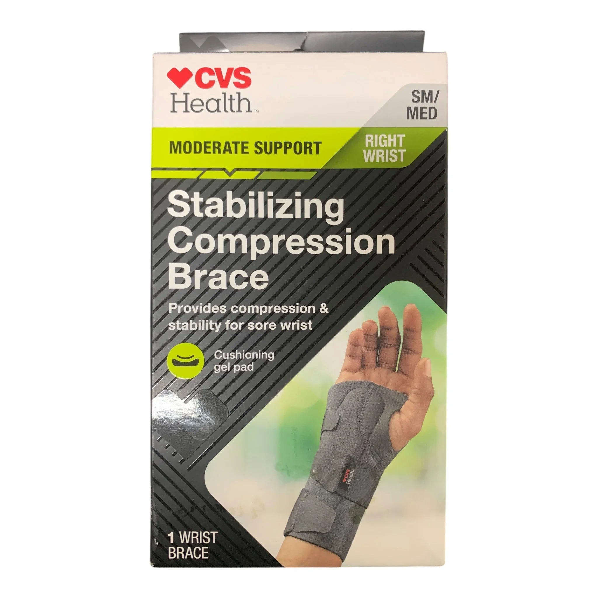 CVS Health Compression Brace - Moderate Support, Right Wrist (S/M ...
