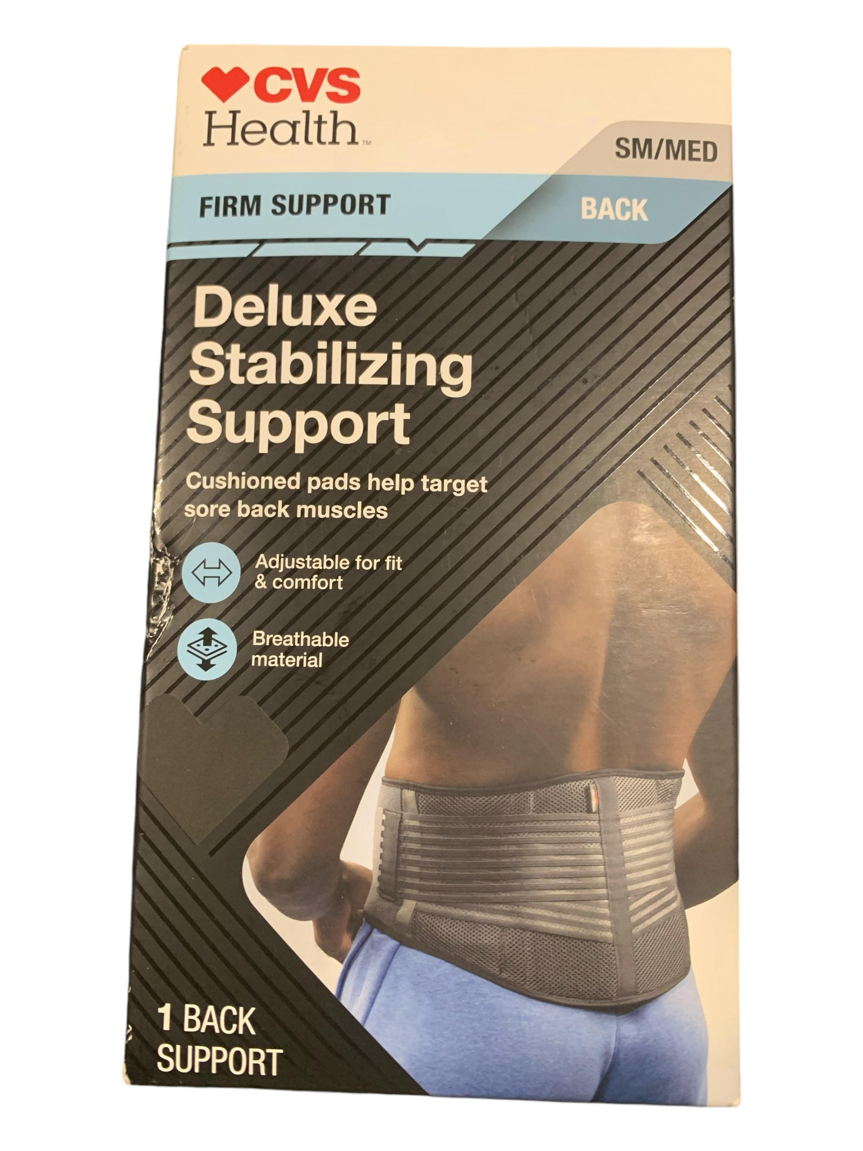 CVS Health Firm Support Back Deluxe Stabilizing Support – Size SM/MED ...