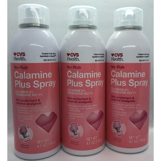 CVS Health No-Rub Calamine Plus Spray (3-Pack) - Walmart.com