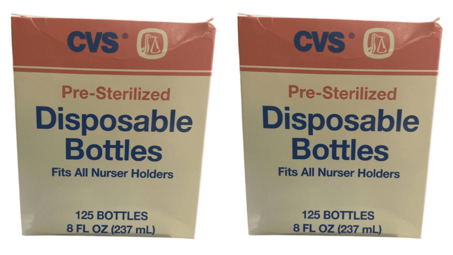CVS Pre-Sterilized Disposable Bottles Fits All Nurser Holders 125 ...