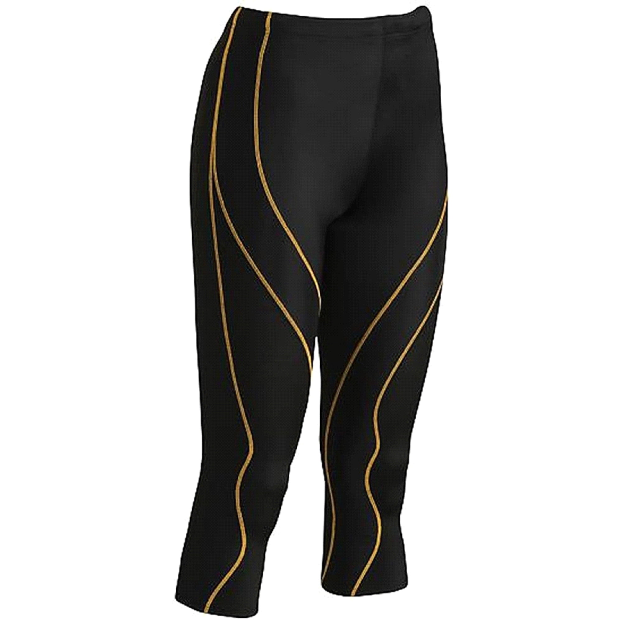 CW-X Women's 3/4 Length PerformX Tights Black/Peach Stitch - (XS ...