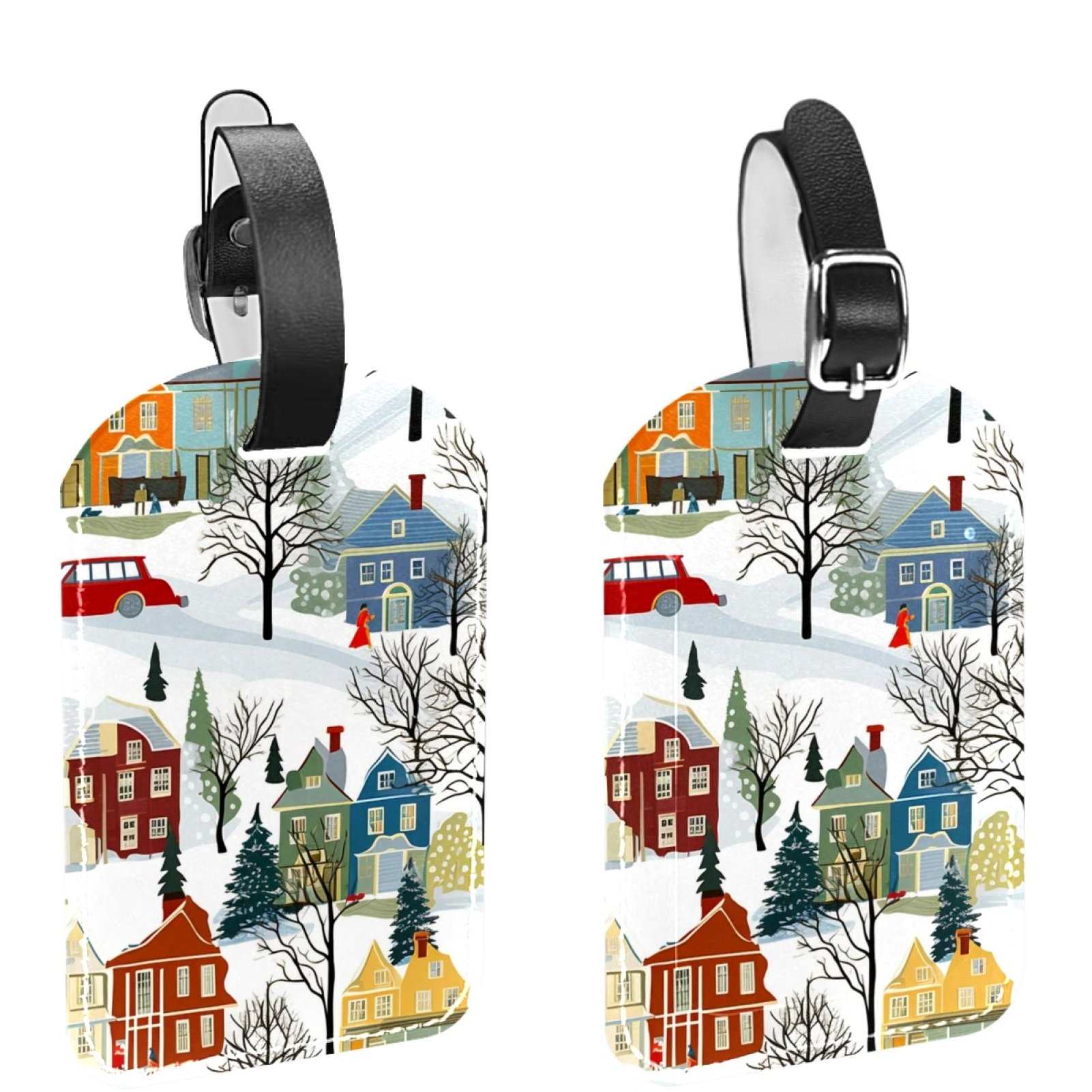 CWAGFEQZ 2-Pc Luggage Tags For Suitcases Bright Houses Tree - Walmart.com