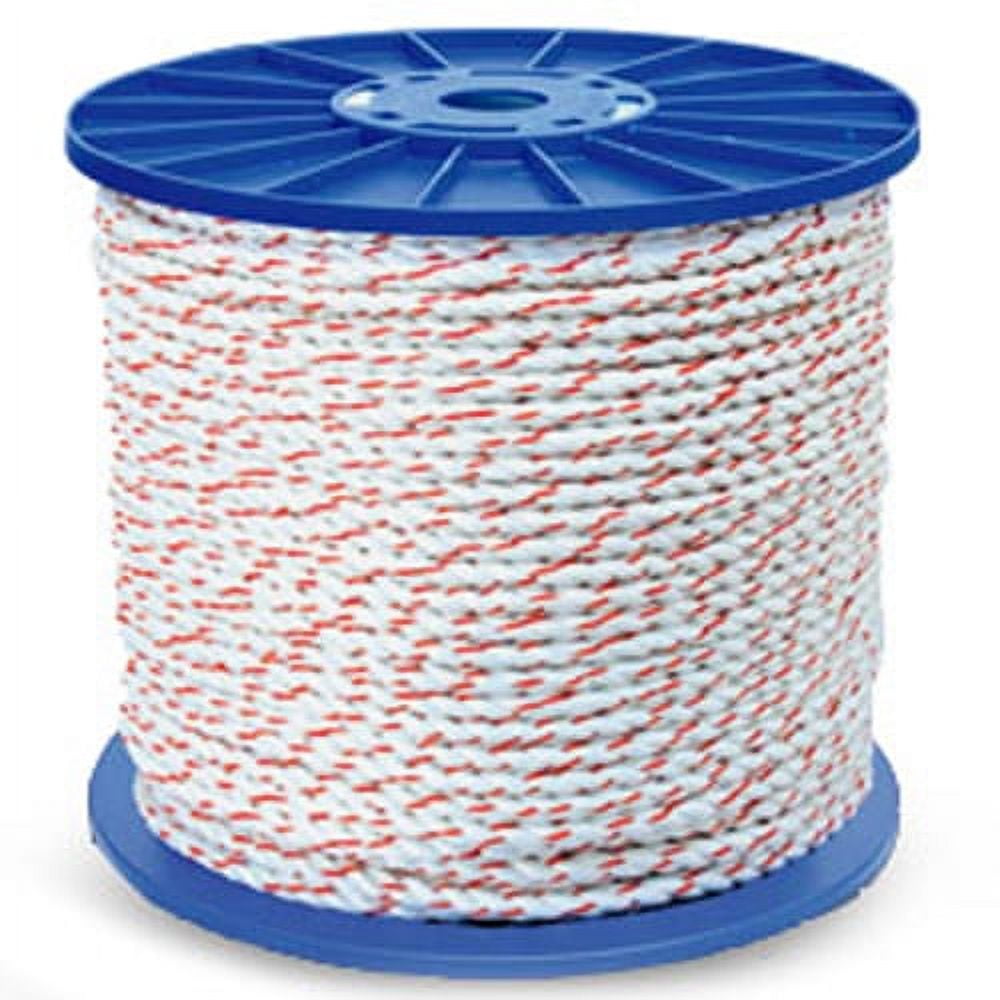 CWC 3-Strand Poly Dacron Rope - 3/8" x 600 ft., White w/tracers ...