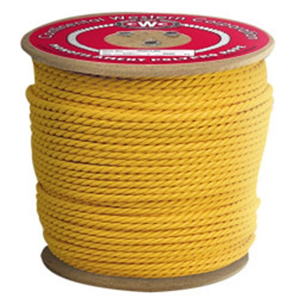 CWC 3-Strand Polypropylene Rope - 1/4" x 400 ft., Yellow - Walmart.com
