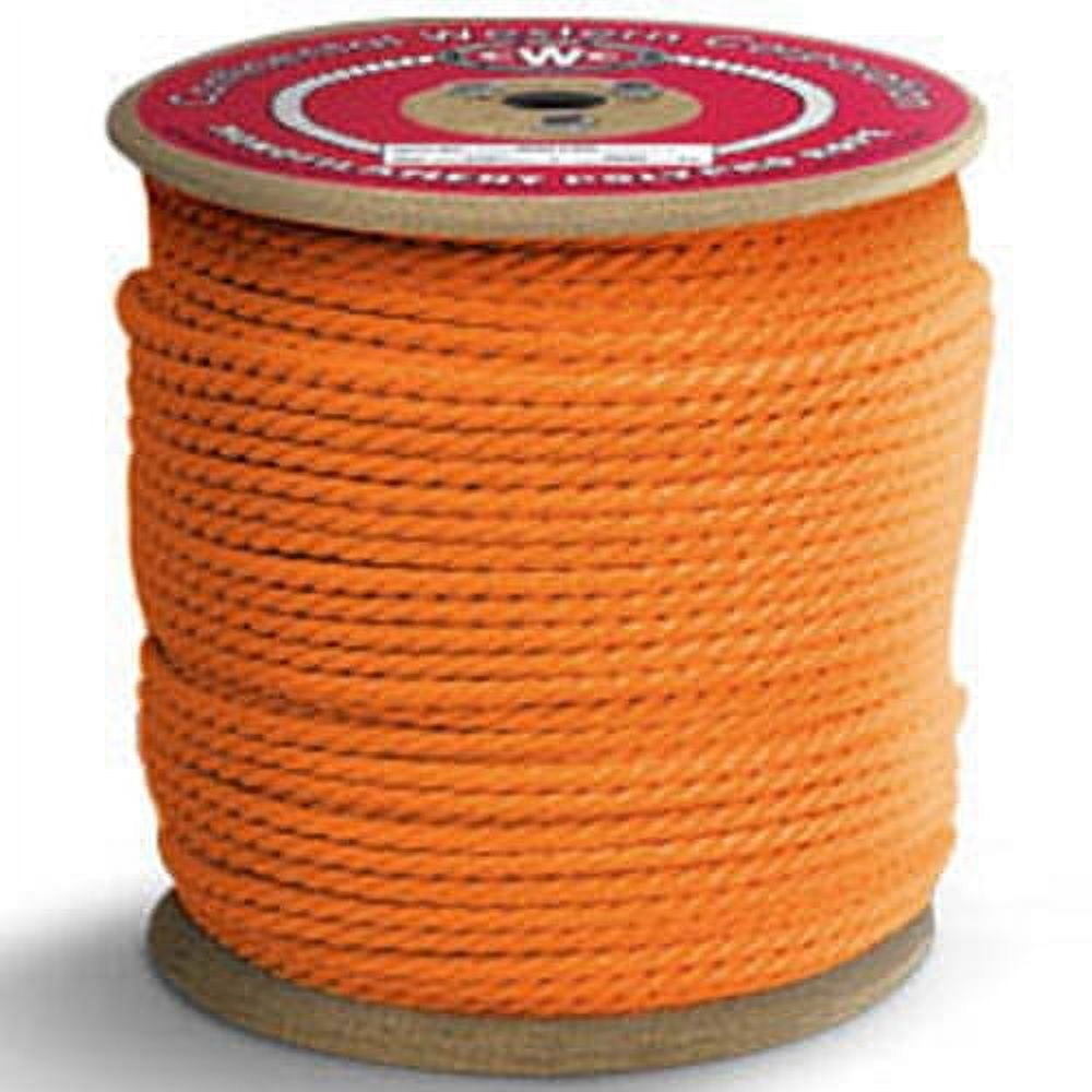 CWC 3-Strand Polypropylene Rope - 3/8" x 600 ft., Orange - Walmart.com