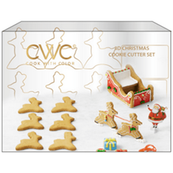 CWC 3D CHRISTMAS COOKIE CUTTER SET - Walmart.com