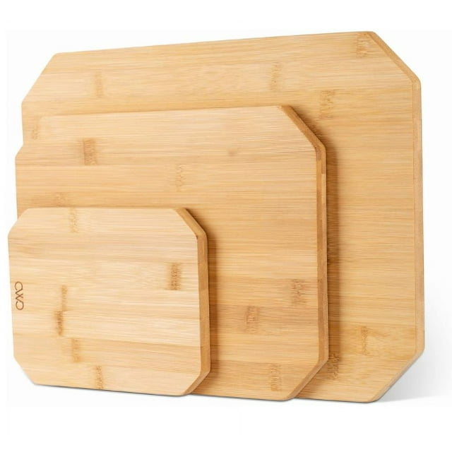 CWC Bamboo Cutting Boards - Set of 3 - Walmart.com