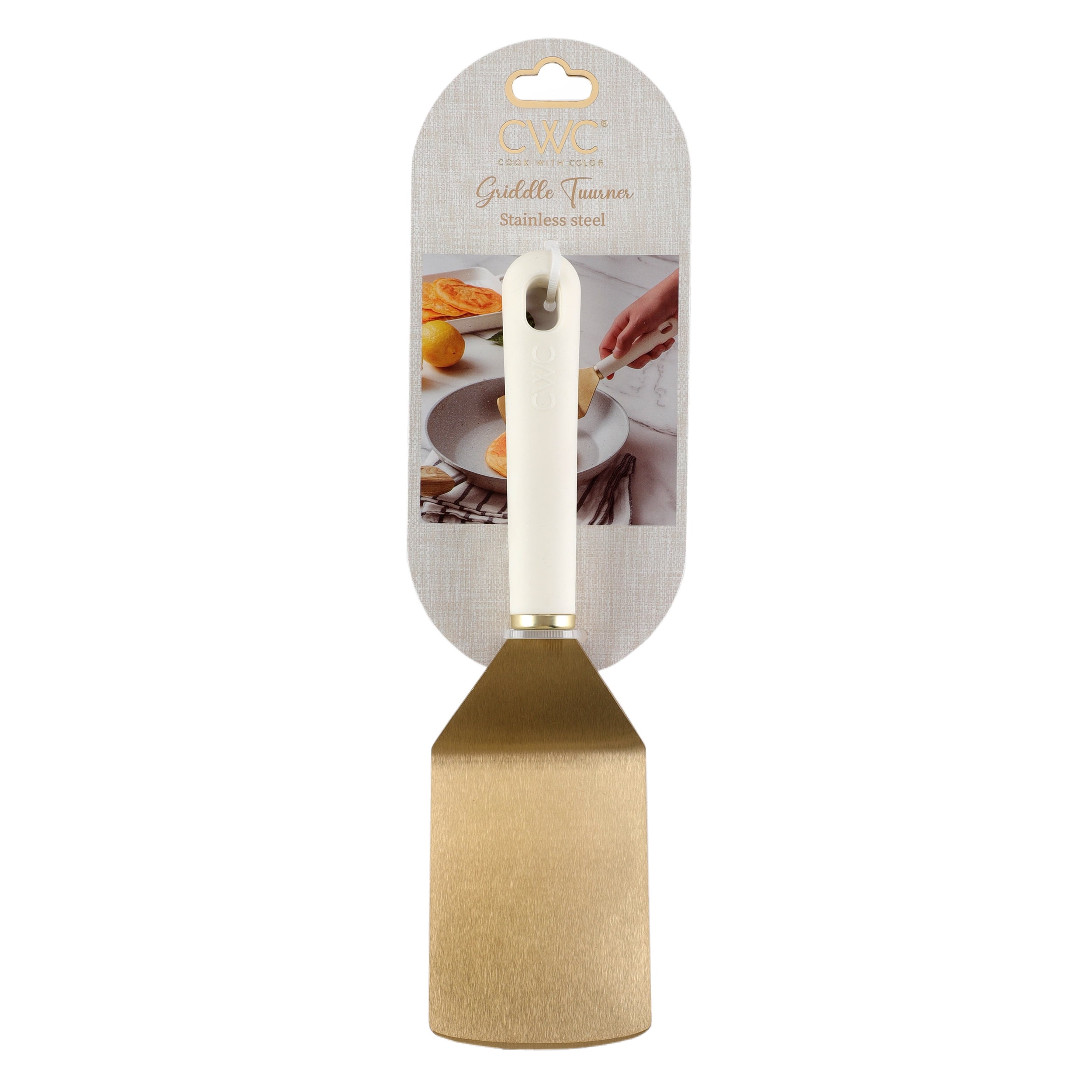 Cooking with Color Griddle Turner Large Flat Surface Spatula - Walmart.com