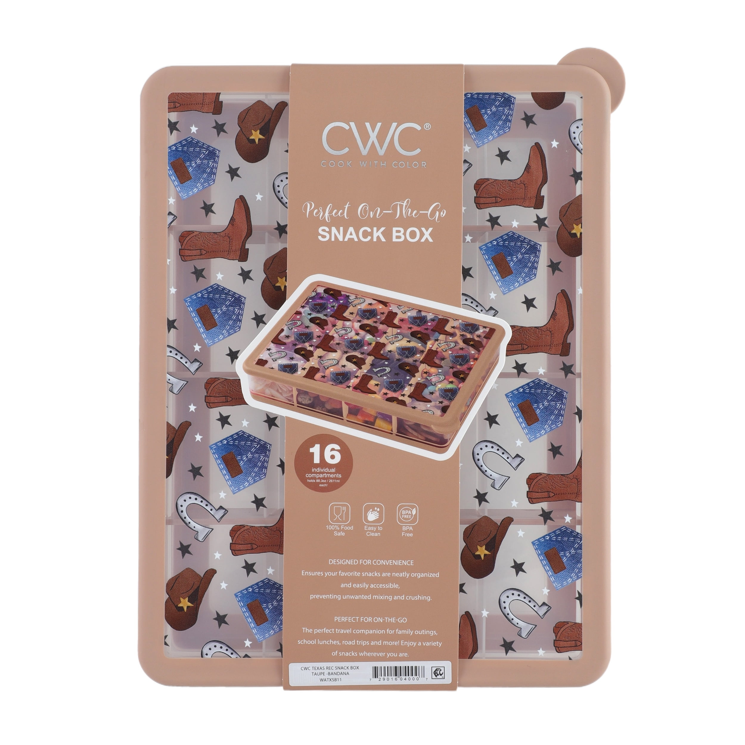 CWC TEXAS REC SNACK BOX TAUPE 2 - Walmart.com