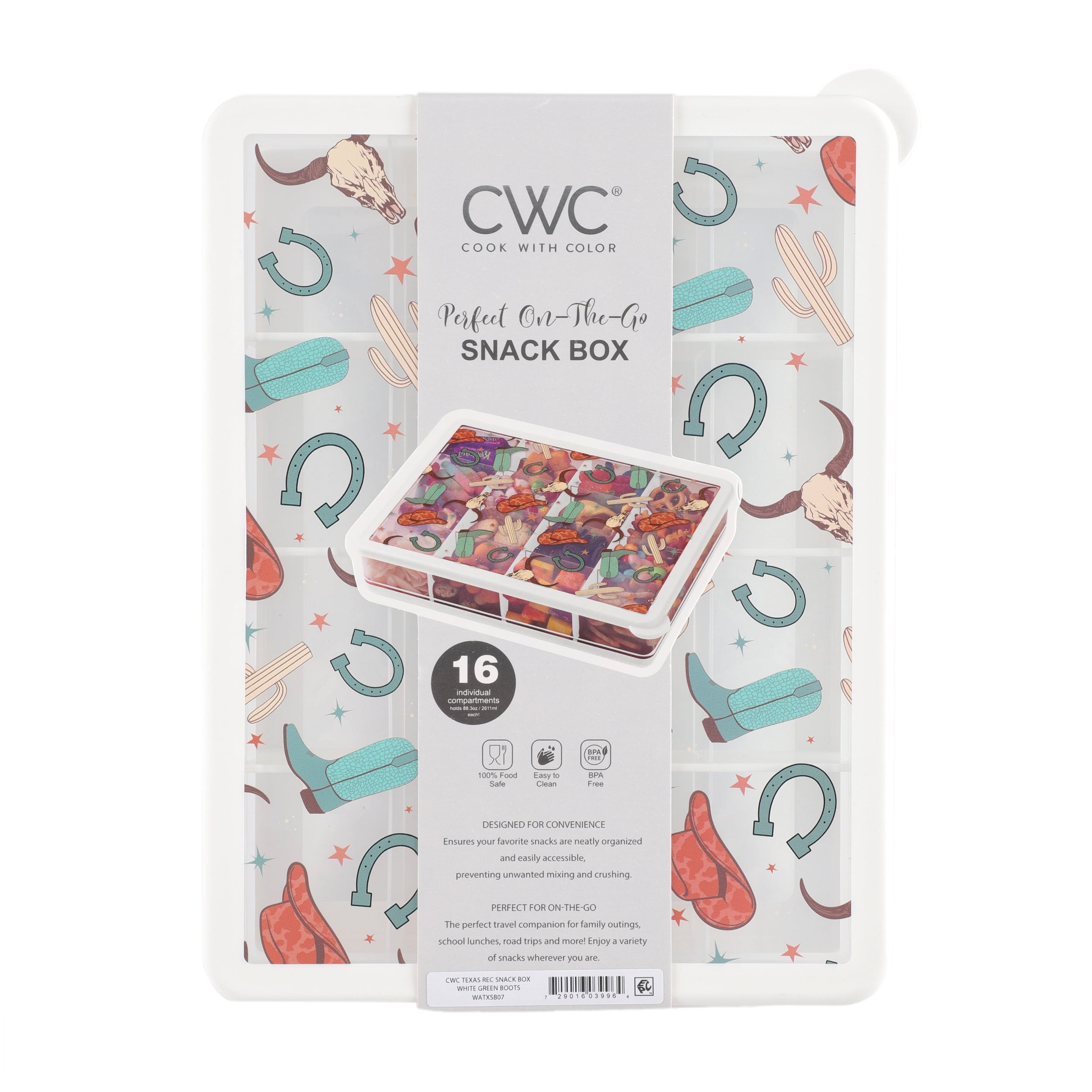CWC TEXAS REC SNACK BOX WHITE 1 - Walmart.com