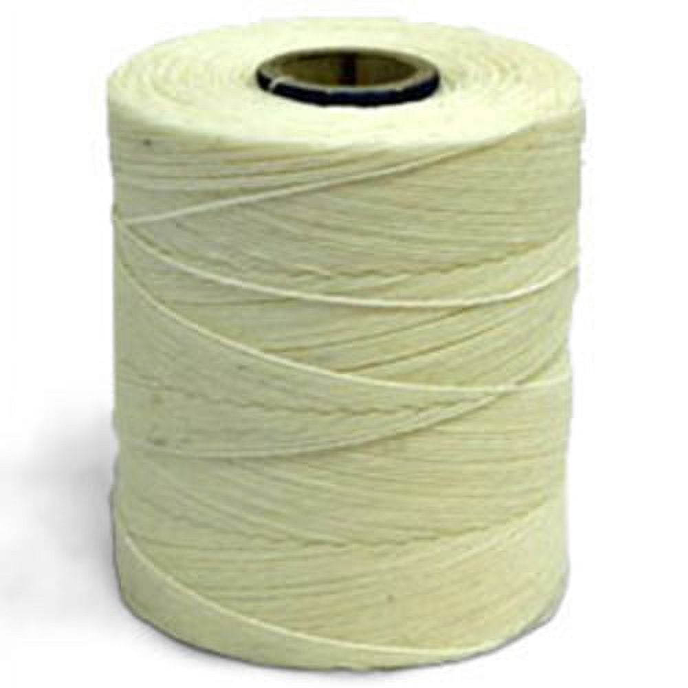 CWC Waxed Linen Cord 3/8", White - Walmart.com