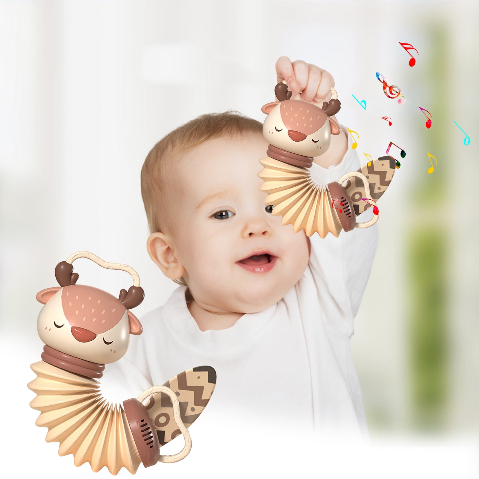 CWCWFHZH Animals accordions musical Instruments Babies Comforting ...