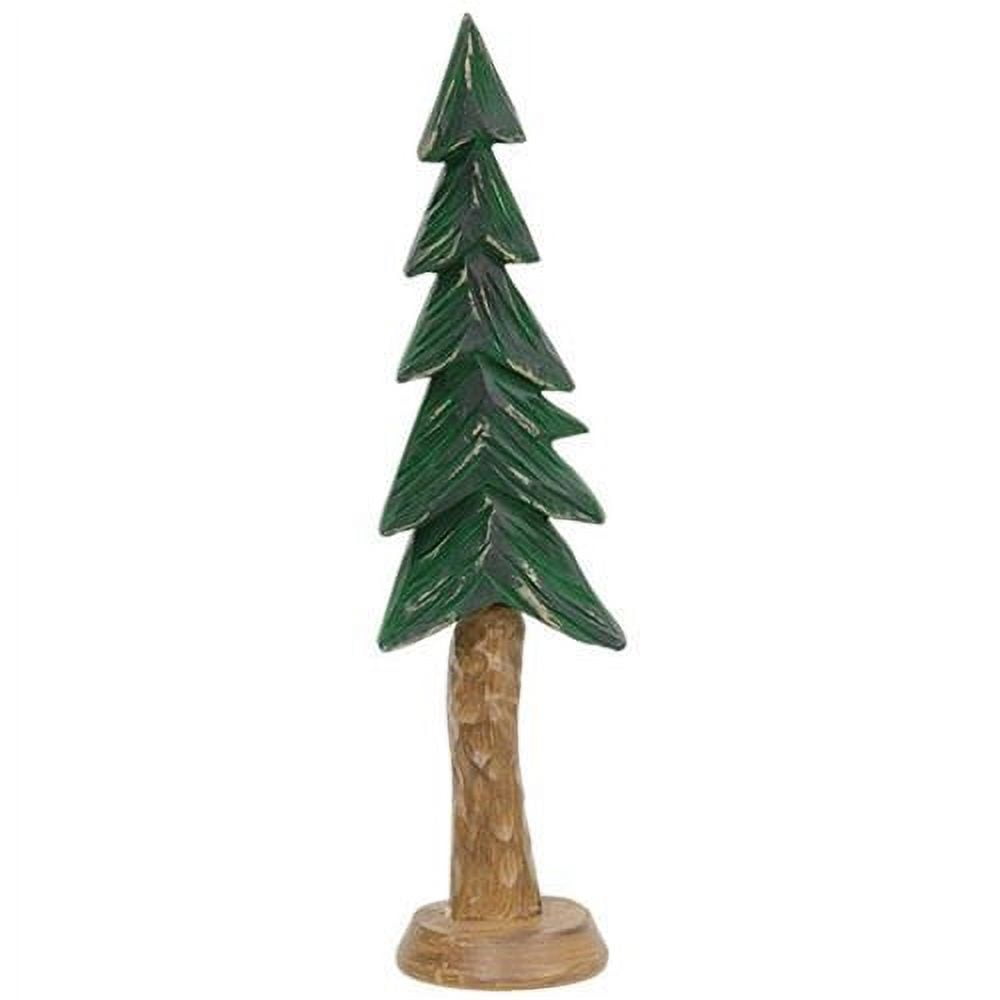 CWI Christmas Decor - Prim Skinny Resin Alpine Tabletop Tree 9inch ...