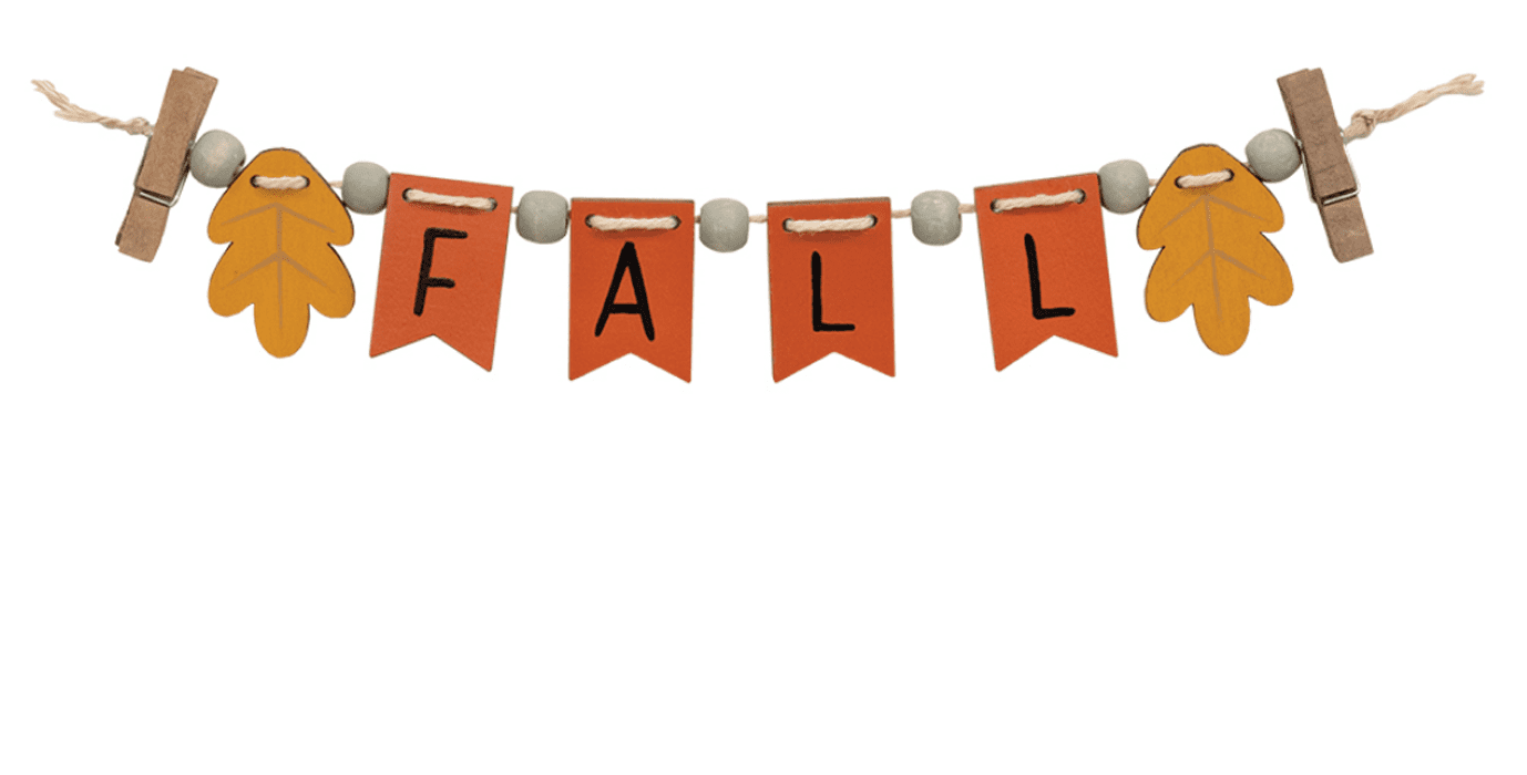CWI Fall Decor - Fall Tier Tray Mini Small Banner Garland Clip ...