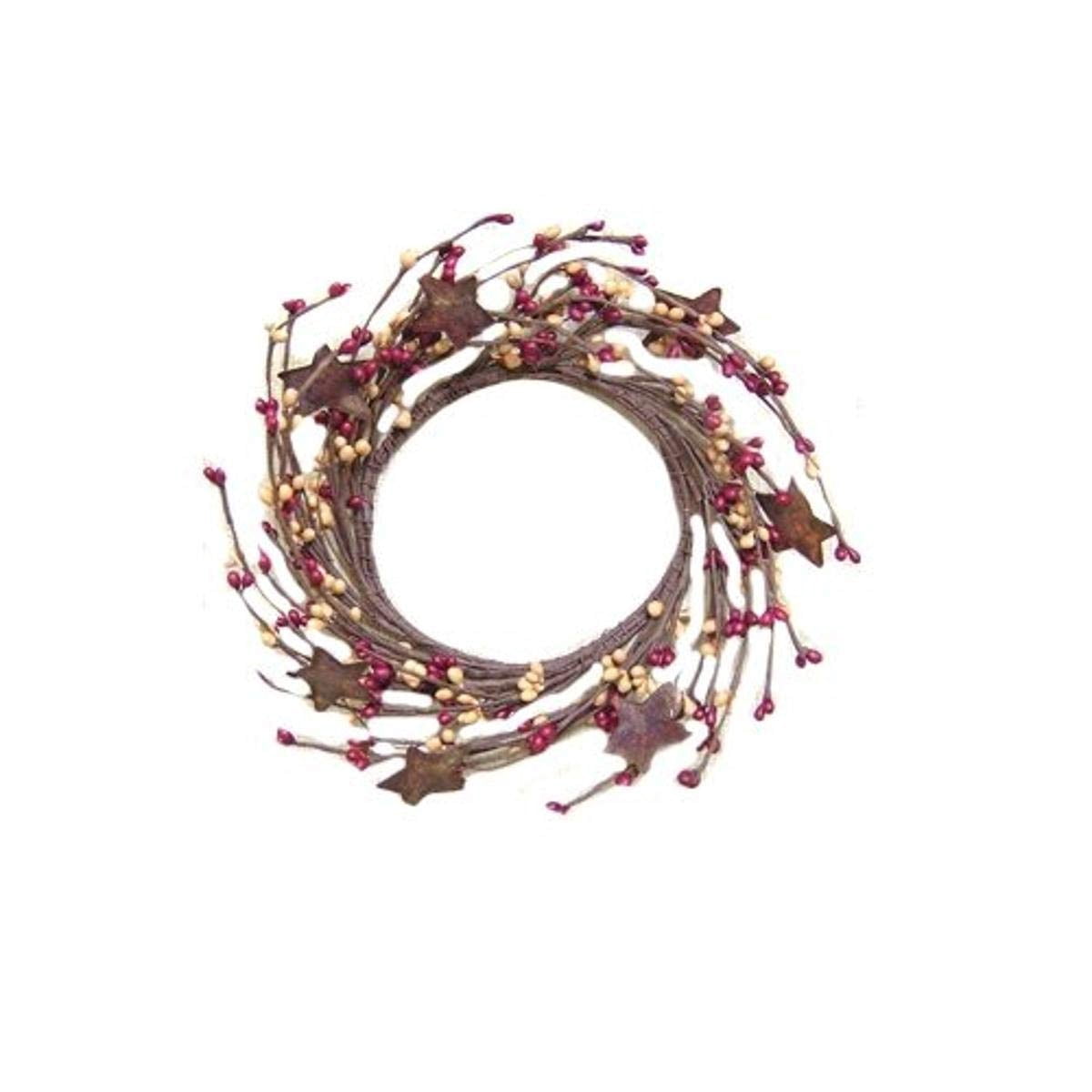 CWI Gifts 4-8" Burgundy & Old Gold Pip Ring w/Rusty Stars - Walmart ...